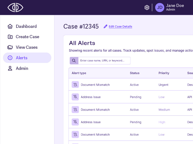 eyeDP Platform Features | AI Document Verification, Search & Compliance Tools
